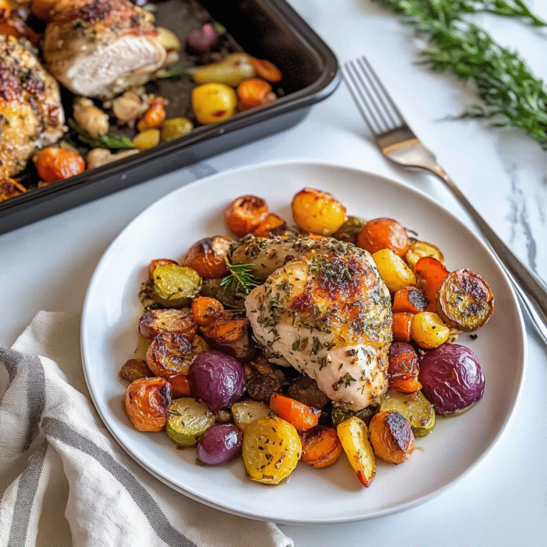 Irresistible Herb Roasted Chicken and Vegetables Sheet Pan Meal ...